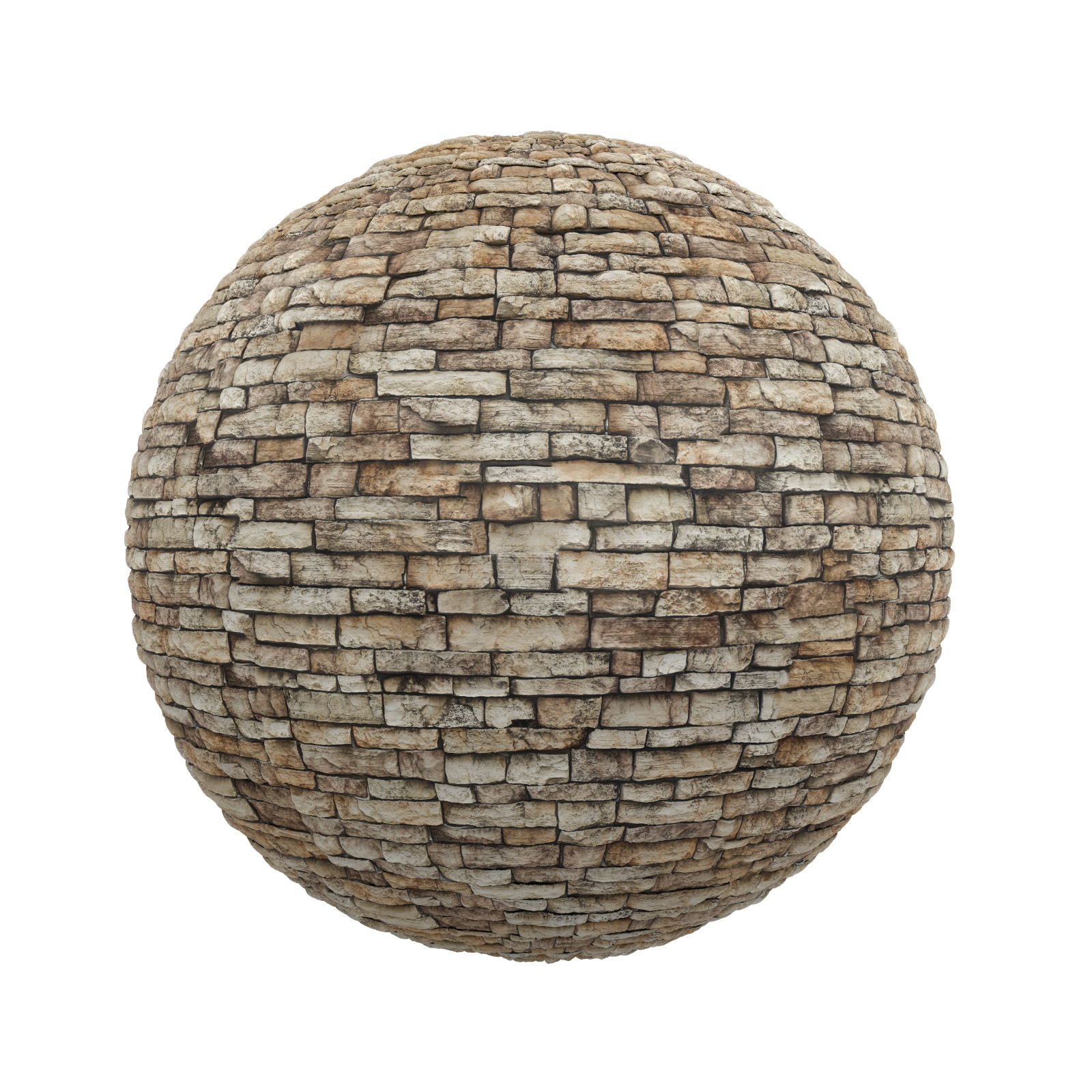 Brown Stone Brick Wall – Enscape Custom Asset Library