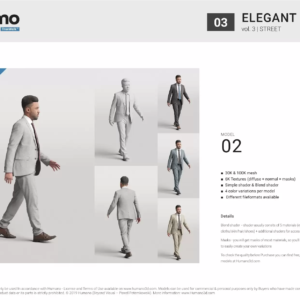 Enscape Asset People Vol 03 ( 0201- 0204) - Enscape Custom Asset Library